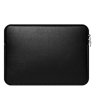CCPK 11.6" Chromebook Case 11.6 Inch Compatible for Dell XPS 13 Surface Pro 12 Inch MacBook Air 11" Samsung 4 Inspiron HP Stream ASUS VivoBook Carrying Protective Laptop Sleeve Cover PU Leather, Black