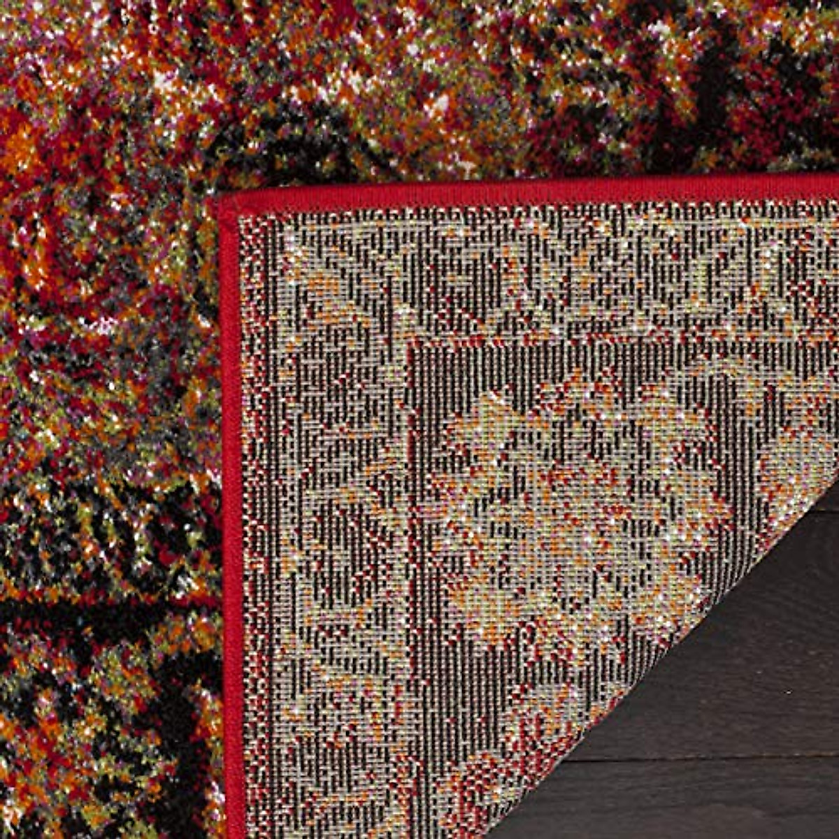 SAFAVIEH Vintage Hamadan Collection Accent Rug - 2'3" x 4', Red & Multi, Oriental Persian Design, Non-Shedding & Easy Care, Ideal for High Traffic Areas in Entryway, Living Room, Bedroom (VTH219A)