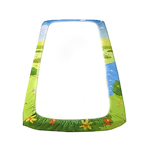 Baby Fitted Crib Sheet Bedding for Girls and Boys 2 Pack in Animal Print Nursery Fitted Standard Baby/Toddler Mattress Sheets (Jungle & Dinosaurs)