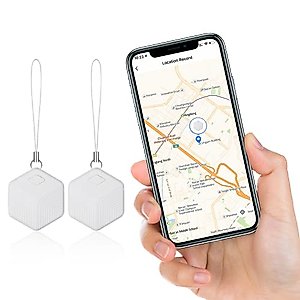 EZSMTIOT Tiny Smart Key Finder, Phone Finder, Wallet Finder, Remote Finder, Bluetooth Tags for Android/iOS Phone, Item Tracker Device (2 Pack)