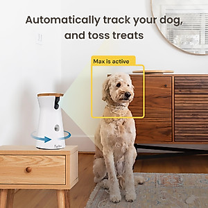 Furbo 360° Dog Camera: [New 2022] Rotating 360° View Wide-Angle Pet Camera with Treat Tossing, Color Night Vision, 1080p HD Pan, 2-Way Audio, Barking Alerts, WiFi, Designed for Dogs