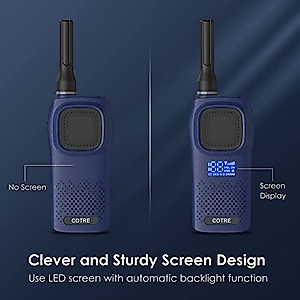 COTRE DMR 2 Way Radio - Digital&Analog Business Walkie Talky for Adults, Up to 2W Long Range Walky Talky, Automatic Backlight LED Screen, 30H Standby Time, 2 Charging Mode