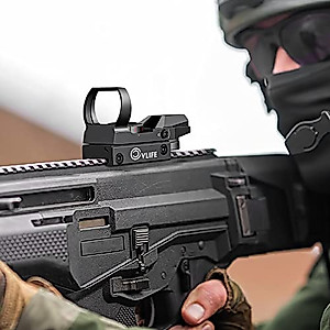 CVLIFE 1X22X33 Red Green Dot Gun Sight Riflescope Reflex Sight for 20mm Rail