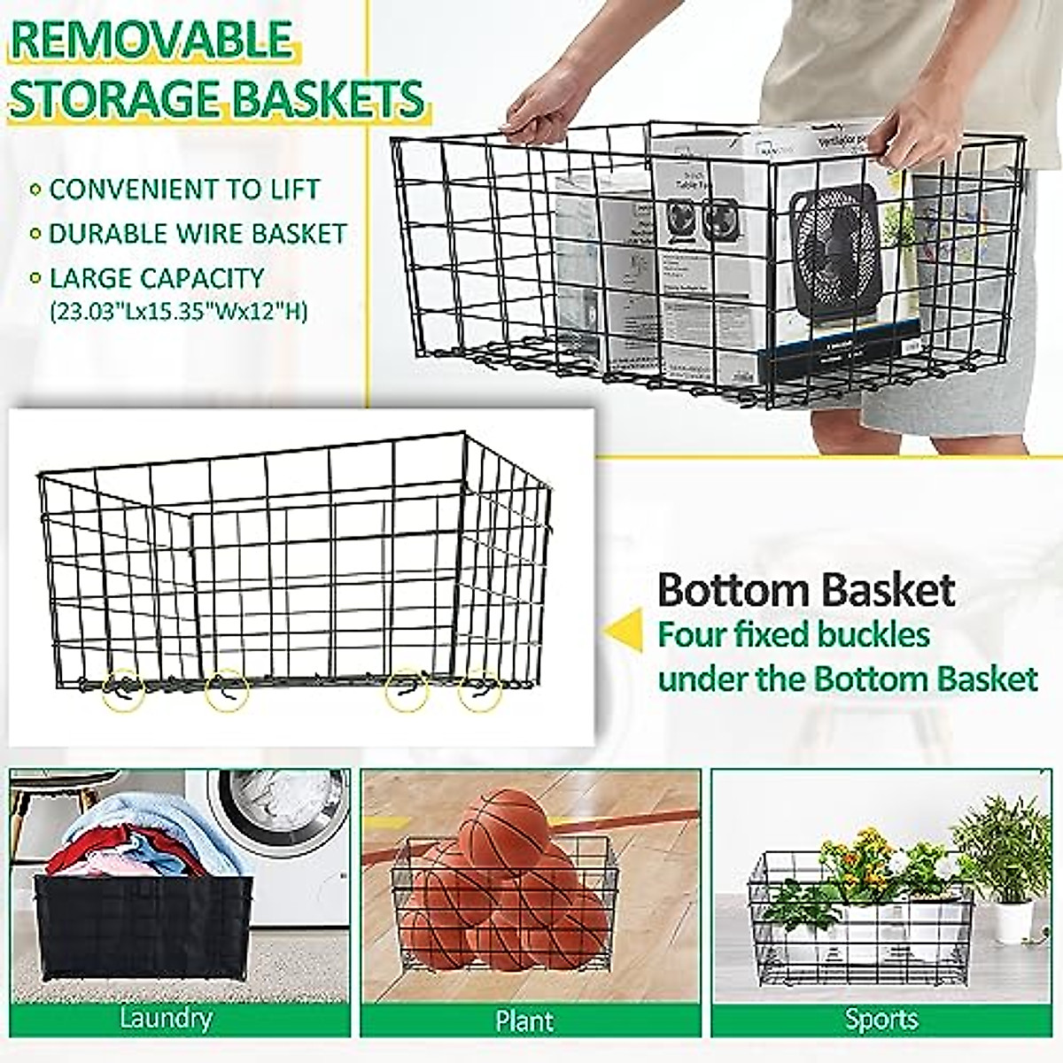 Spurgehom 2-Tier Shopping Cart with Wheels Folding Grocery Cart with Removable Double Baskets 360° Rolling Laundry Cart Compact Pet Stroller Utility Cart for Groceries with Oxford Cloth Liner, Black