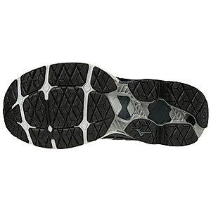 Mizuno Men's Wave Creation 20 Knit Running Shoe, Black-Stormy Weather, 8