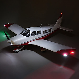 E-flite RC Airplane Cherokee 1.3m BNF Basic Transmitter Battery and Charger Not Included with AS3X and Safe Select EFL54500