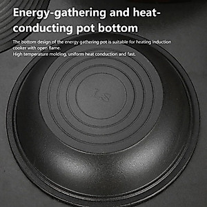 Xgxoz Cast Iron Tagine Pot Aluminum Alloy Non-Porous Pot Lid Tagine Pot Commercial Seafood Pots High Temperature Gas Universal Stew Pot,S