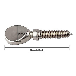 Jiayouy 2Pcs Silver Sax Neck Screw Tightening Screw for Saxophone Clarinet Fixing Parts