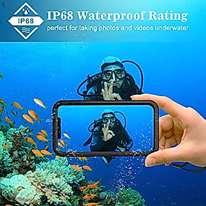 SPORTLINK Waterproof Case for iPhone 11, Full Body Heavy Duty Protection Full Sealed Cover Shockproof Dustproof Built-in Clear Screen Protector Rugged Case for iPhone 11 6.1 Inch