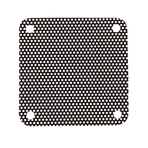 Tebatu PVC Fan Dust Filter PC Dustproof Case Cuttable Computer Mesh Cover 40mm Mesh Black