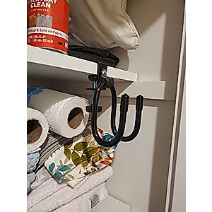 Pmsanzay Desk Store Clamp-On Skateboard Holder/Skateboard Hook /Mini Cruiser Hanger | Provides a Convenient Place to Hang Skateboard or Longboard to Reduce Clutter - 20 lb. Capacity - No Board