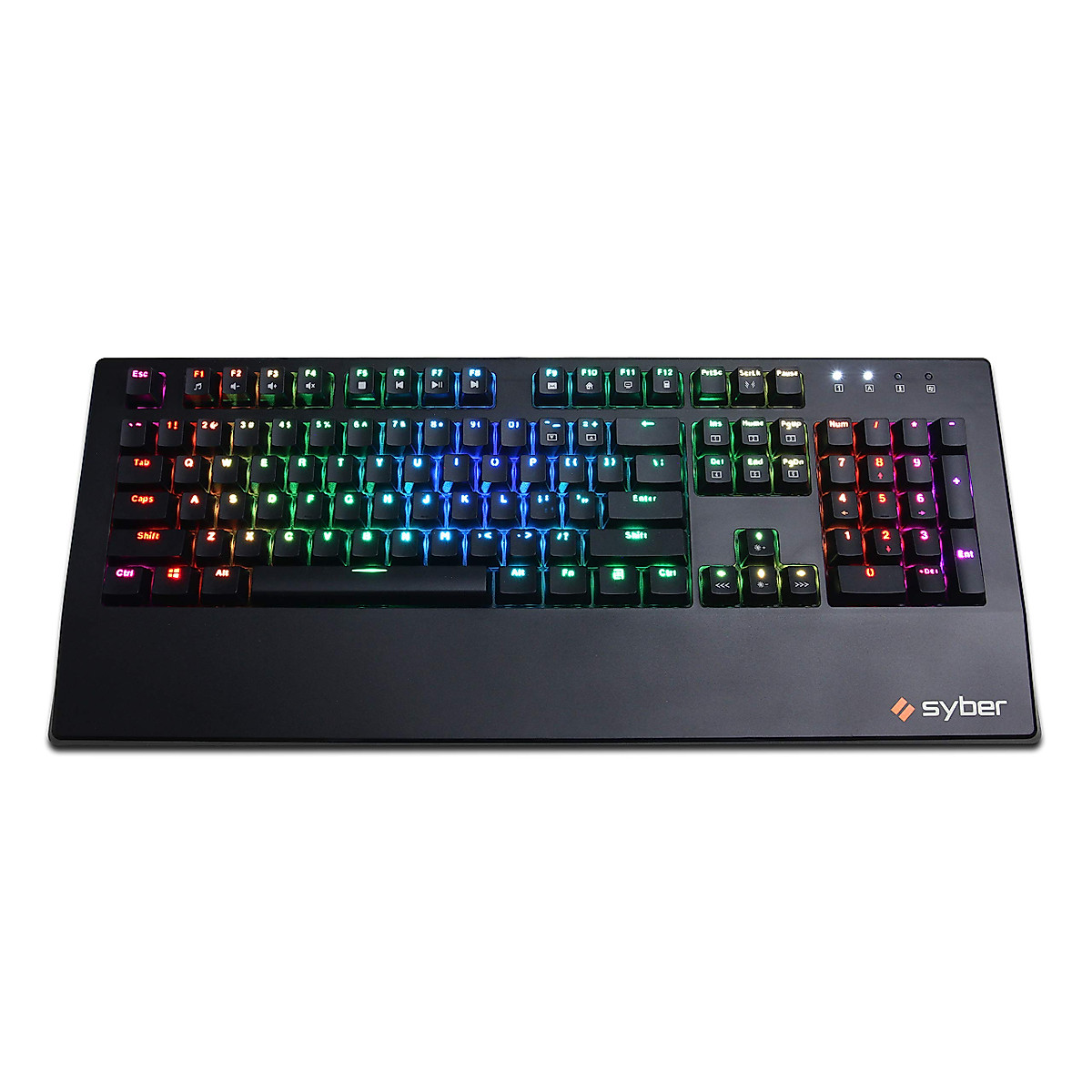 CyberpowerPC Syber K1 SKMBL200 RGB Mechanical Gaming Keyboard with Kontact Blue (Clicky) Mechanical Switches