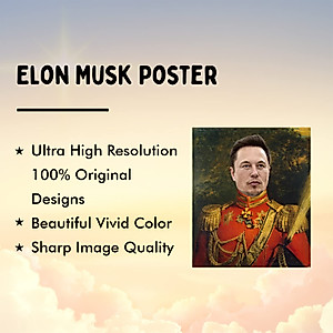 Funny Celebrity Poster Art - Faux Oil Painting Print - Novelty Pop Culture Artwork Gift - Ultra High Resolution - Made in USA