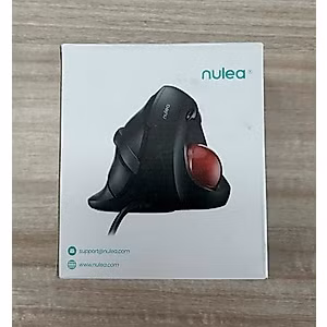 Nulea Wired Trackball Mouse for Large Hand, Vertical Ergonomic Mouse with Trackball, Easy Thumb Control with 5 Adjustable DPI, Precise & Smooth Tracking, Compatible for PC, Laptop, Mac, Windows