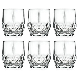 Barski Tumbler Glass - Double Old Fashioned - Set of 6 Glasses - Designed DOF tumblers - For Whiskey - Bourbon - Water - Beverage - Drinking Glasses - 11 oz. - Glass - Made in Europe