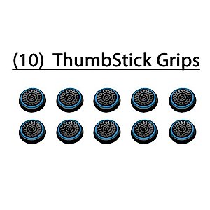 5 Pairs 10 Pcs Silicone Cap Joystick Thumb Grip Protect Cover for Ps3 Ps4 Ps5 Xbox 360 Xbox One Xbox Series X Wii U NSwitch Pro Controllers Game Controllers