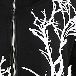 Tomppy Womens Hooded Robe Vintage Lace Up Long Sleeve Cosplay Cloak Gothic Punk Renaissance Costumes High Low Irregular Sweater Tops