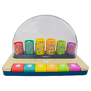 Playskool Little Wonders Pop-A-Tune - Toy - Colorful Tubes & Keys Teach Cause & Effect - Silly Sounds and Classic Piano - for 12 Months+
