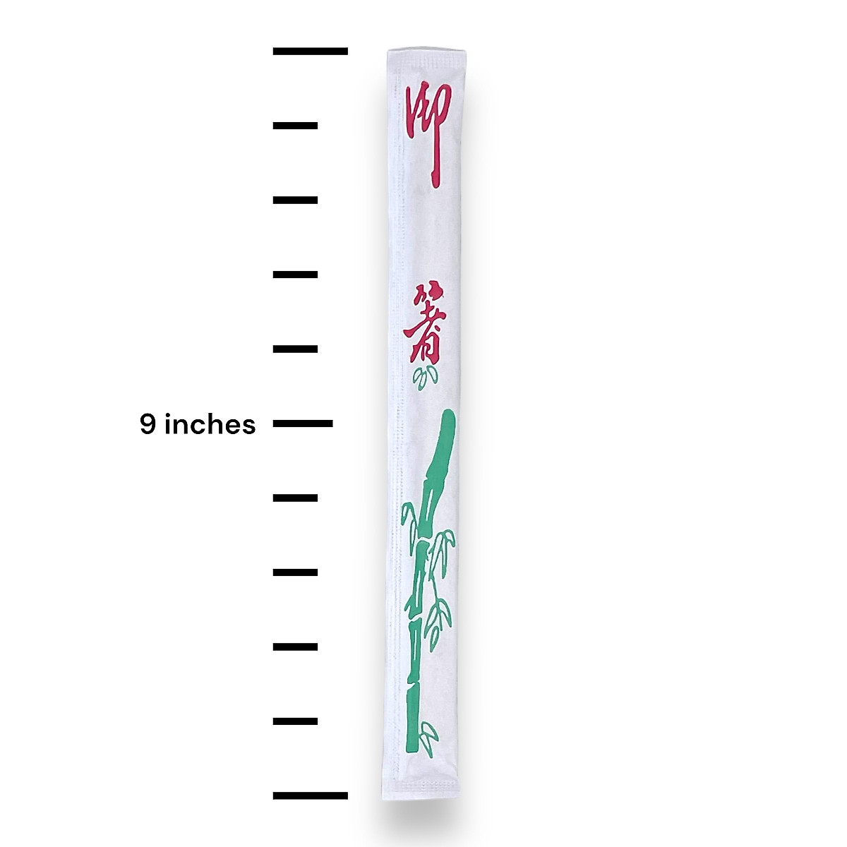 Chinese Bamboo Disposable Chopsticks - Pack of 100 Pairs, 9" long, Has Directions on the Back of Each Pair! Great for Everyone and Food Service Customers!