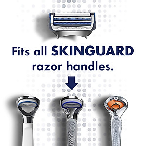 Gillette SkinGuard Mens Razor Blade Refills, 8 Count, Designed for Men with Skin Irritation
