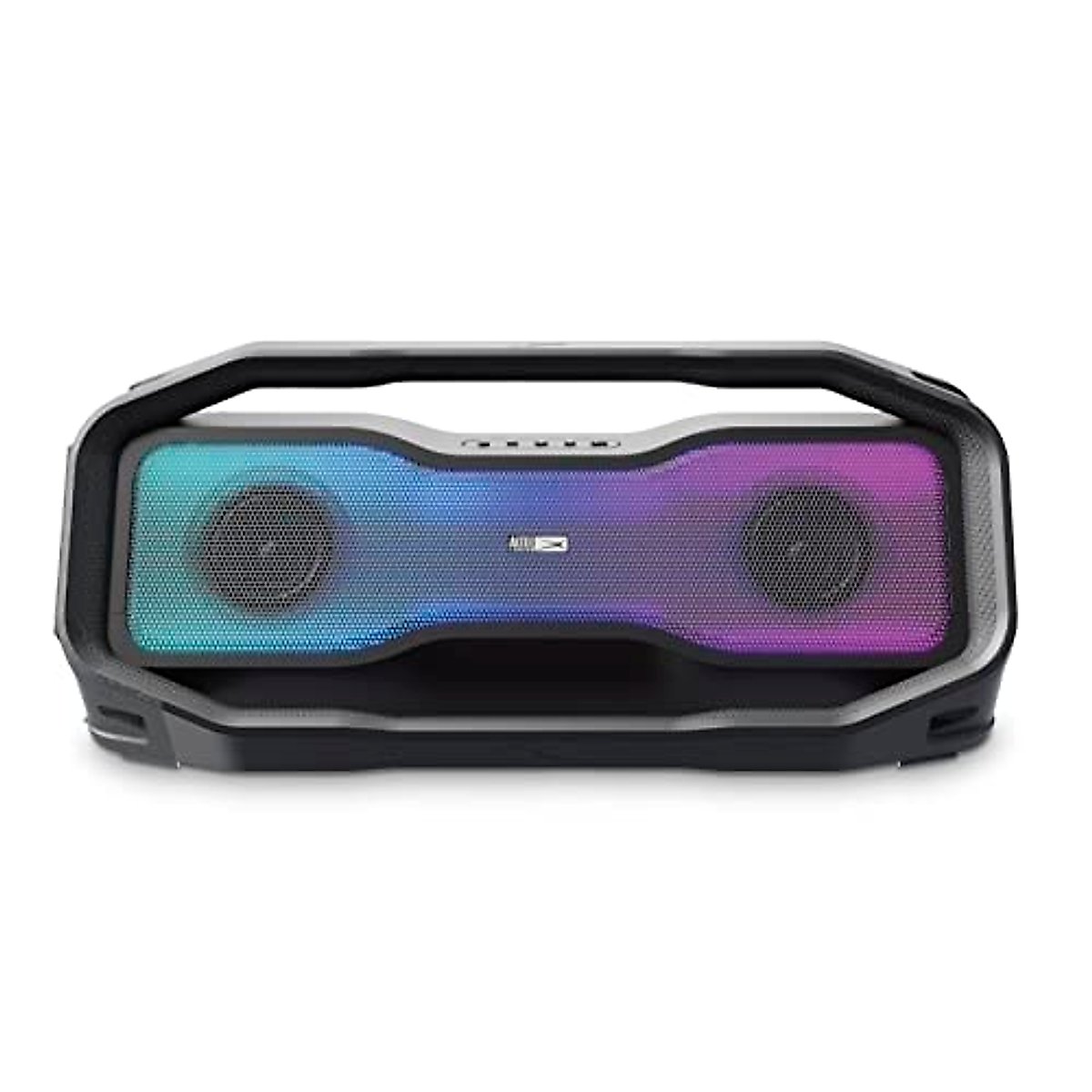 Altec Lansing Rockbox XL 2.0 Portable Bluetooth Wireless Speakers with Led Lights, IP67 Waterproof and Durable for Outdoor, 20 Hours Battery with App Control