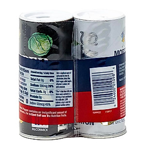 Morton's 4 oz. Salt and Mccormick 1.25 oz. Pepper Shakers 2 Bundles