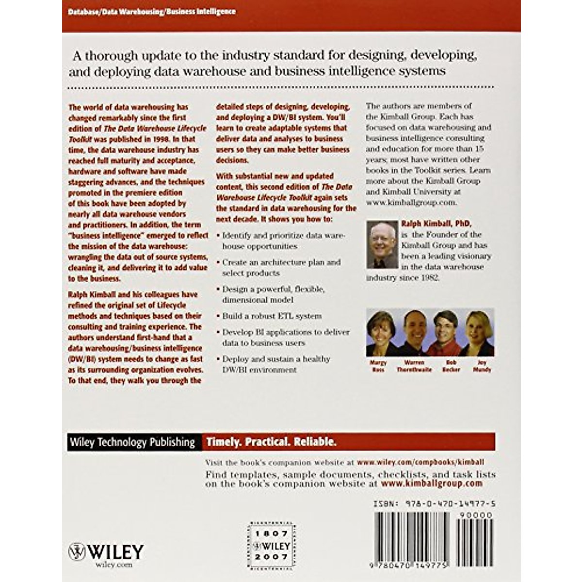 Kimball's Data Warehouse Toolkit Classics, 3 Volume Set