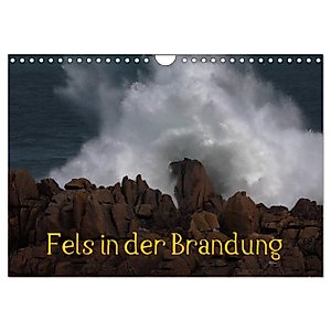 Rock in the surf (Wall Calendar 2024 DIN A4 Landscape), CALVENDO 12 Month Wall Calendar