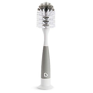Munchkin® Miracle™ Dual Sided Cup and Baby Bottle Brush, Includes Straw Brush, Grey