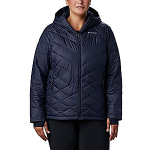 Columbia Women's Heavenly Hooded Jacket,Dark Nocturnal,1X