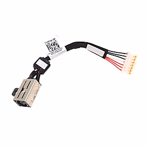 DC Power Jack Charging Port Socket Plug in Cable with Wire Harness for Dell XPS 15 9530 9550 9560 9570 7590 P56F P56F001 P56F003/Precision 15 5510 5520 5530 5540 M3800 CN-064TM0 064TM0 DC30100X300