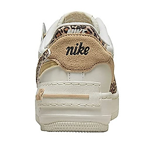Nike Women's Air Force 1 Shadow Shoes, Sail/Multi-color-sesame-black, 8.5