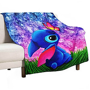 Cute Cartoon Blankets for Girls Boys Throw Blanket Super Warm Soft Plush Lightweight Fleece Flannel Blanket Christmas Birthday Winter Sofa Bedding Blanket for Girl 40"x50"