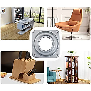 4 Inch Table Turntable Rotating Plate Display Base Stand Round Plate Display Base plategalvanized Steel Square Desk Tool Table Turntable Rotating Plate