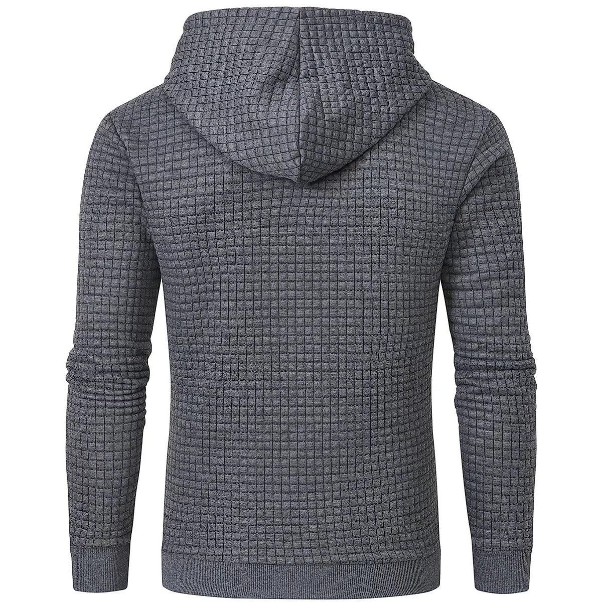 YuKaiChen Mens Hoodies Casual Midweight Long Sleeve Sweatshirt Dark Grey Medium