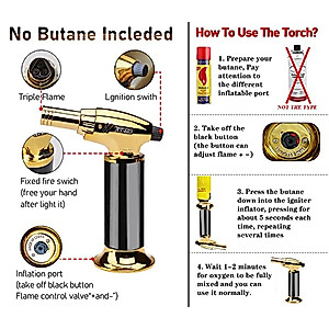 Cocktail Smoker Kit, Old Fashioned Kit for Whisky Bourbon, with Torch - Four Flavors Smoking Wood Chips, Drink Smoker Infuser Kit , Bar Set, Gifts for Him/Father/Husband/Friends（no Butane