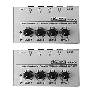Nemeae 2X HA400 4 Channel Ultra-Compact Headphone Audio Stereo Amp Microamp Amplifier