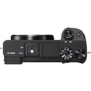 Sony a6400 Mirrorless Camera with 16-50mm Lens 64GB Memory,Videl Microphone, LED Video Light, Case. Tripod, Filters, Hood, Grip, & Professional Video & Photo Editing Software Kit