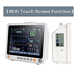 fupfli 12.1Inch Screen Monitor Multifunctional Recording Analyzer Large Display Screen Displaying 6 Data Touch Screen Function(USA Shipping)