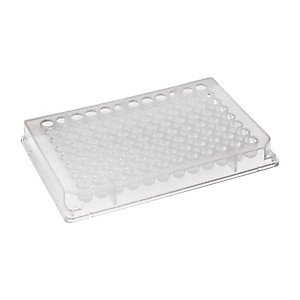 Corning 9018 Polystyrene Flat Bottom 96 Well High Bind Clear Microplate, Without Lid (Case of 100)