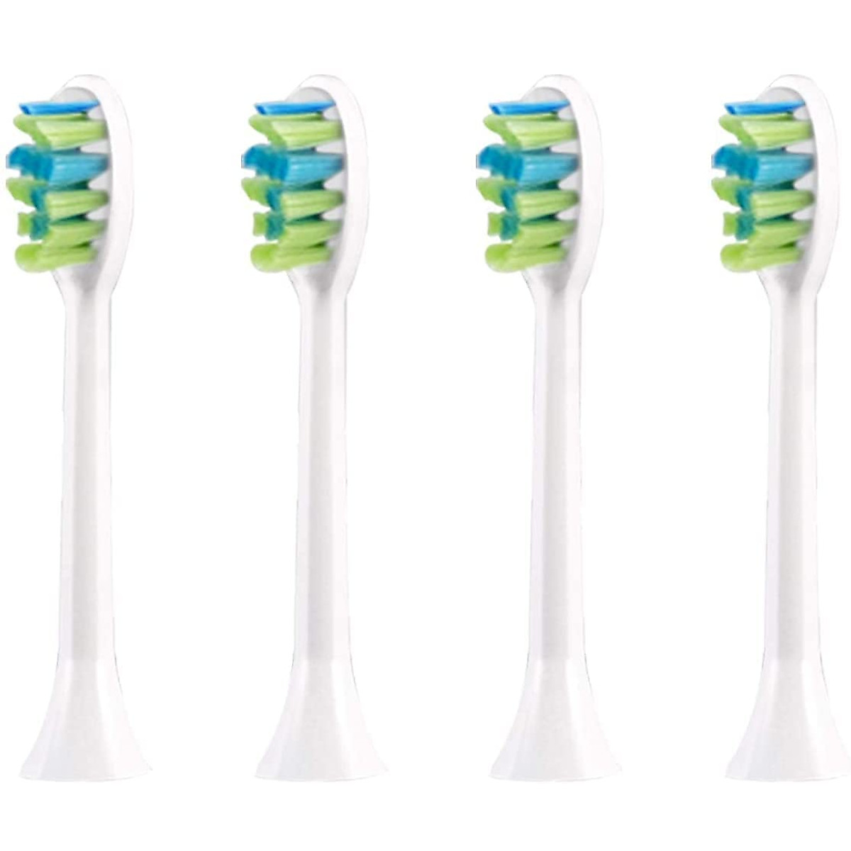 7am2m AM100/AM105 Electric Toothbrush Brush Heads x 4 for 7am2m Electric Toothbrush ONLY(White)