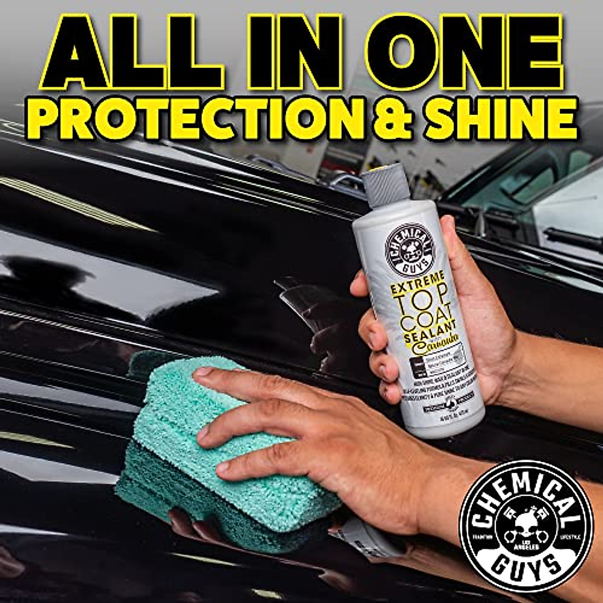 Chemical Guys WAC21016 Extreme Top Coat Wax & Sealant With Carnauba, Safe for Cars, Trucks, SUVs, Motorcycles, RVs & More, 16 fl oz