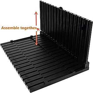 Starmoonn Model Part Placement Rack,Model Shelf,Model Classification,The Shelf is Suitable for Making Gundam Hobby Models and Various Role Models, Black