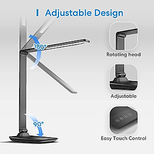 meross Smart LED Desk Light, Metal LED Desk Lamp Works with HomeKit, Alexa and Google Home, WiFi Eye-Caring Smart LED Desk Lamp for Home Office with Tunable White, Remote Control, Schedule and Timer