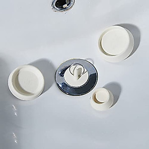 Rubber Tub Drain Stopper Bath Sink Plumb Fits Drain Set 3
