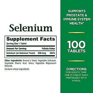 Nature's Bounty Selenium 200 mcg Tablets 100 ea
