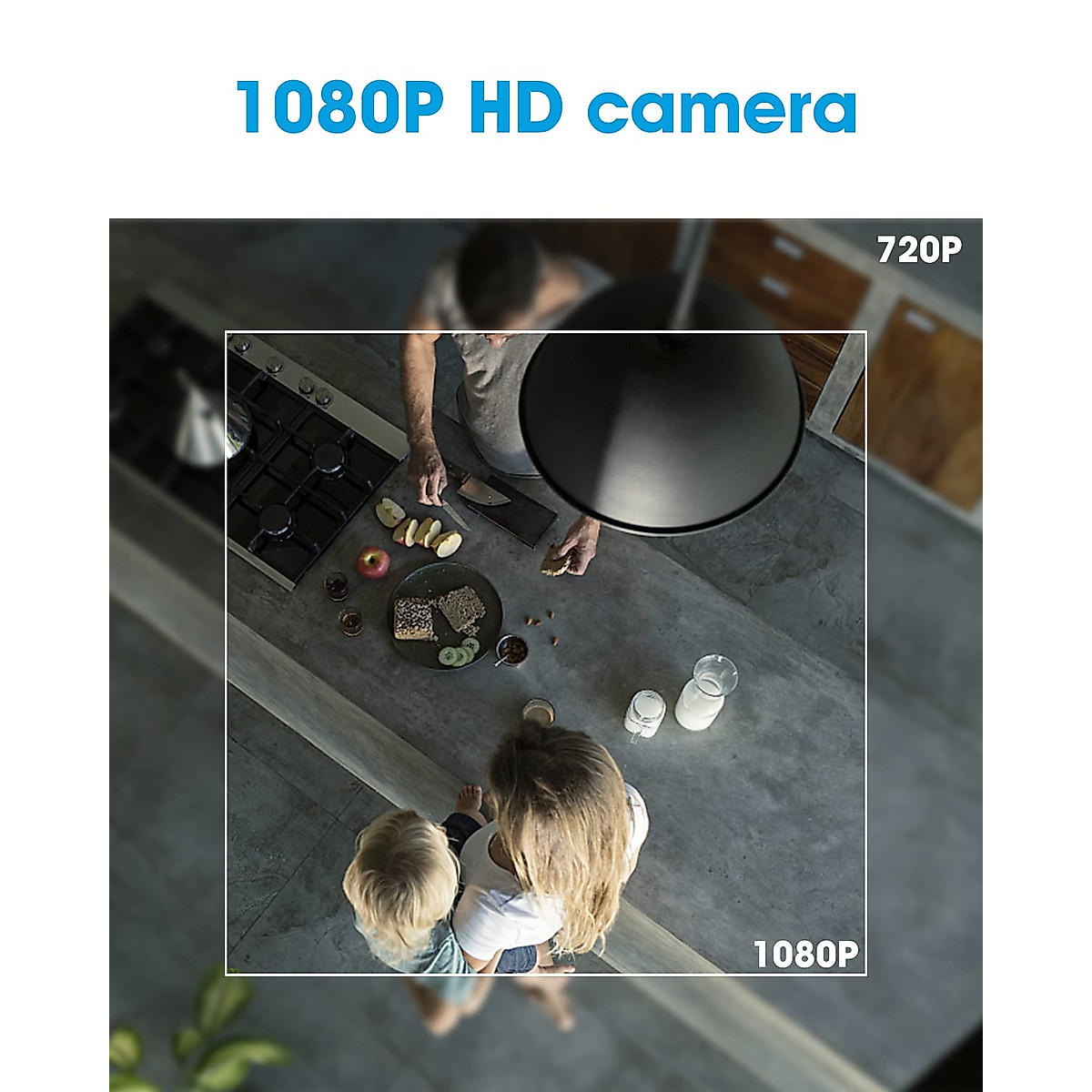 Obdeprlone Hidden Camera Smoke Detector WiFi Spy Camera Hidden Cameras with Video HD 1080P Wireless Small Camera with Night Vision and Motion Detection Indoor Camera for Home Security Nanny Cam