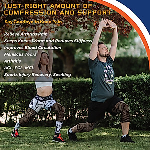 SHENGYADE 2 Pack Copper Knee Braces for Knee Pain Men Women, Copper Compression Knee Sleeve with Patella Gel Pads & Side Stabilizers for Working, Running, Workout, Volleyball, Tennis, Arthritis, ACL,