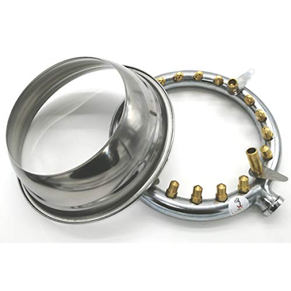 9 Inch High-powered Jet Burners With Lip (Propane Gas) (20 Brass Tip Jets Burners) (120,000 Btu)