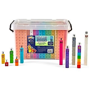 Learning Resources MathLink Cubes Numberblocks Classroom Set, Teaching Resources, Comprehensive 88-Page Teacher Guide Included 60 15-Minute Lessons, 1937 Pieces, Ages 3+, Multi-Coloured (HM94589-UK)